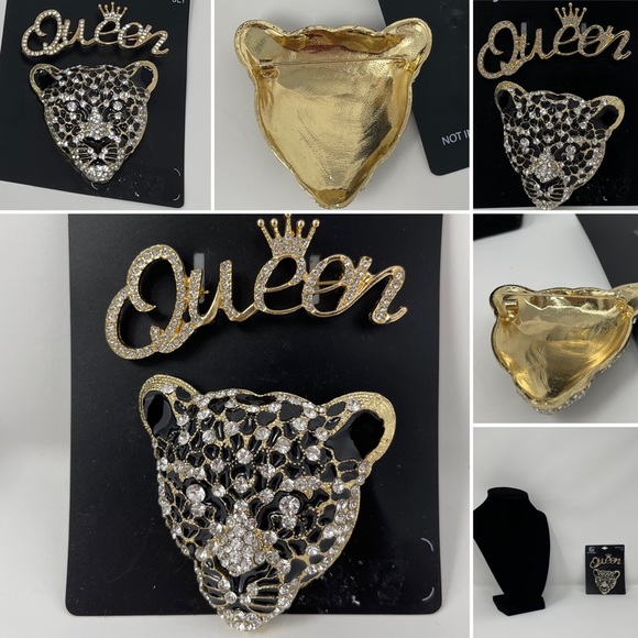 Jewelry | Queenleopard Brooch Set | Poshmark